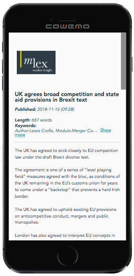 Vable is proud to announce integration with MLex