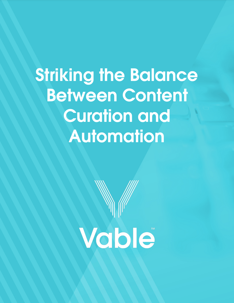 Striking the balance between content curation and automation